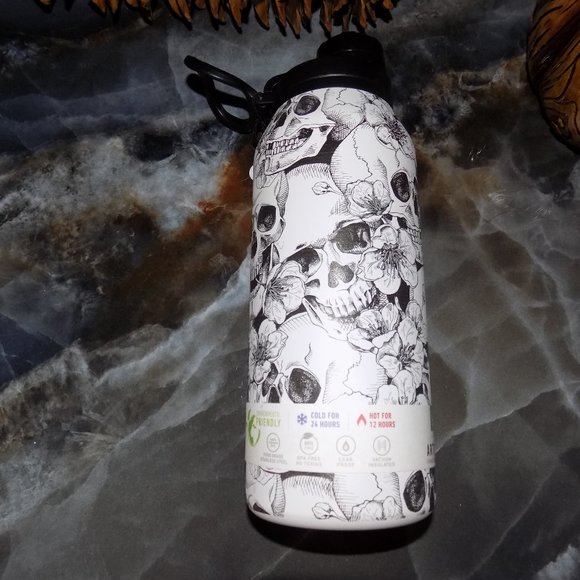 Hydrapeak | Dining | Hydrapeak Skulls Flowers Artisan 32oz Wide Mouth ...